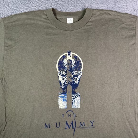 The Mummy | Shirts | Vintage The Mummy Movie Promo Tshirt Mens Xl Green ...